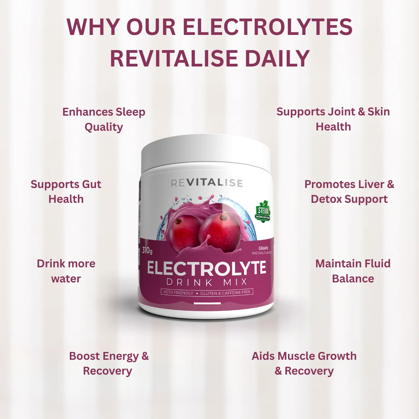Revitalise Electrolytes Powder | Electrolytes - Green Apple [90 Serves ...